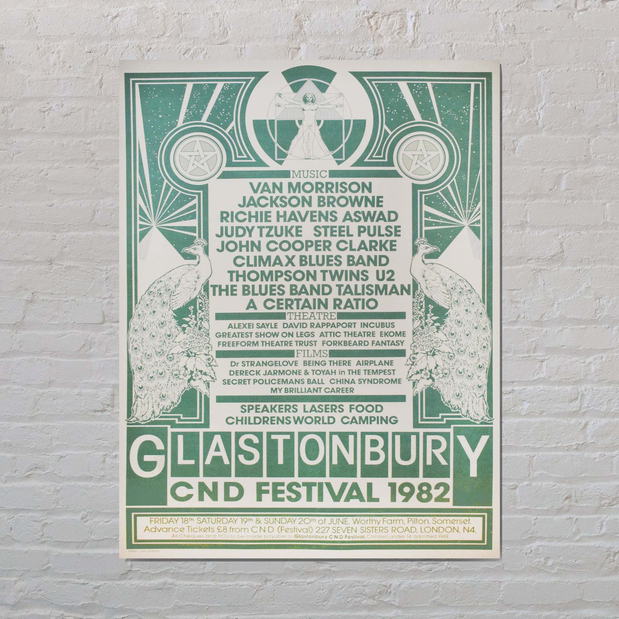 1982 POSTER | Glastonbury Festival