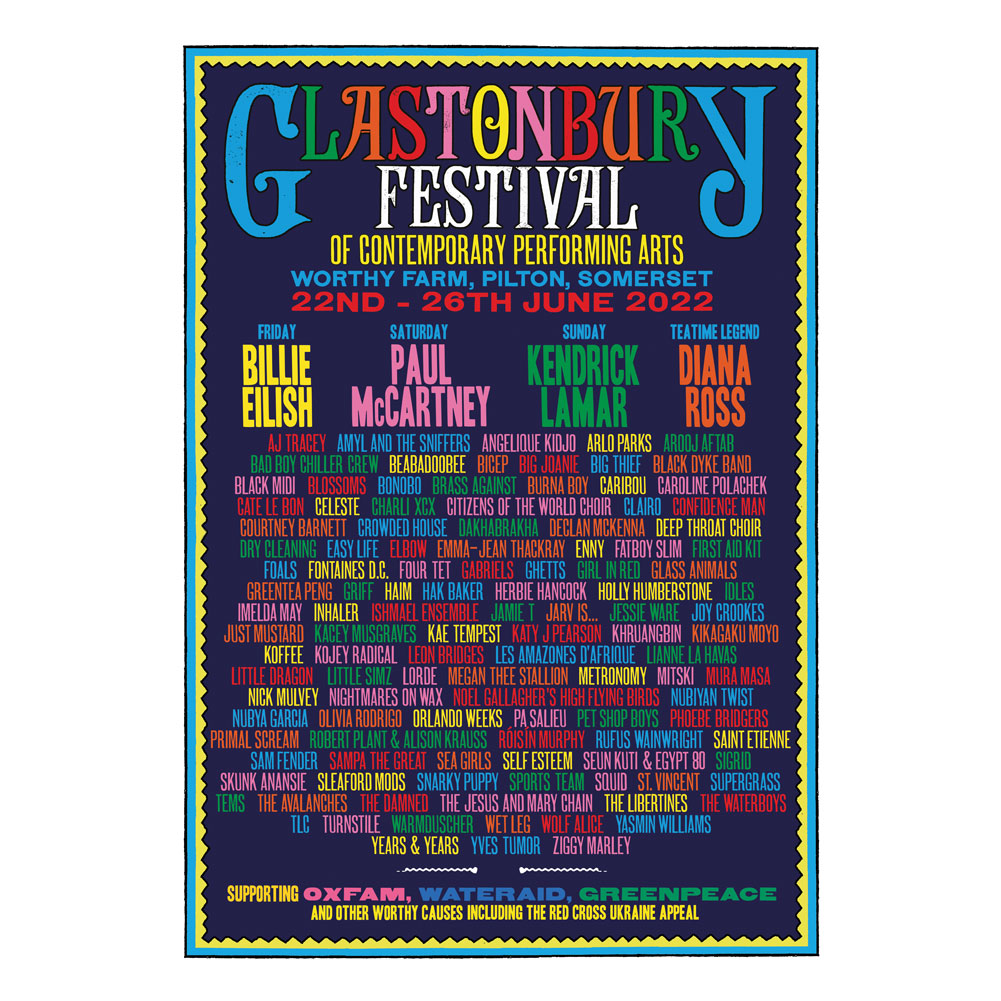2022 POSTER | Glastonbury Festival