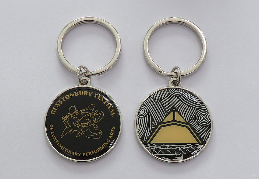 CLASSIC GLASTONBURY LOGO KEYRING | Glastonbury Festival