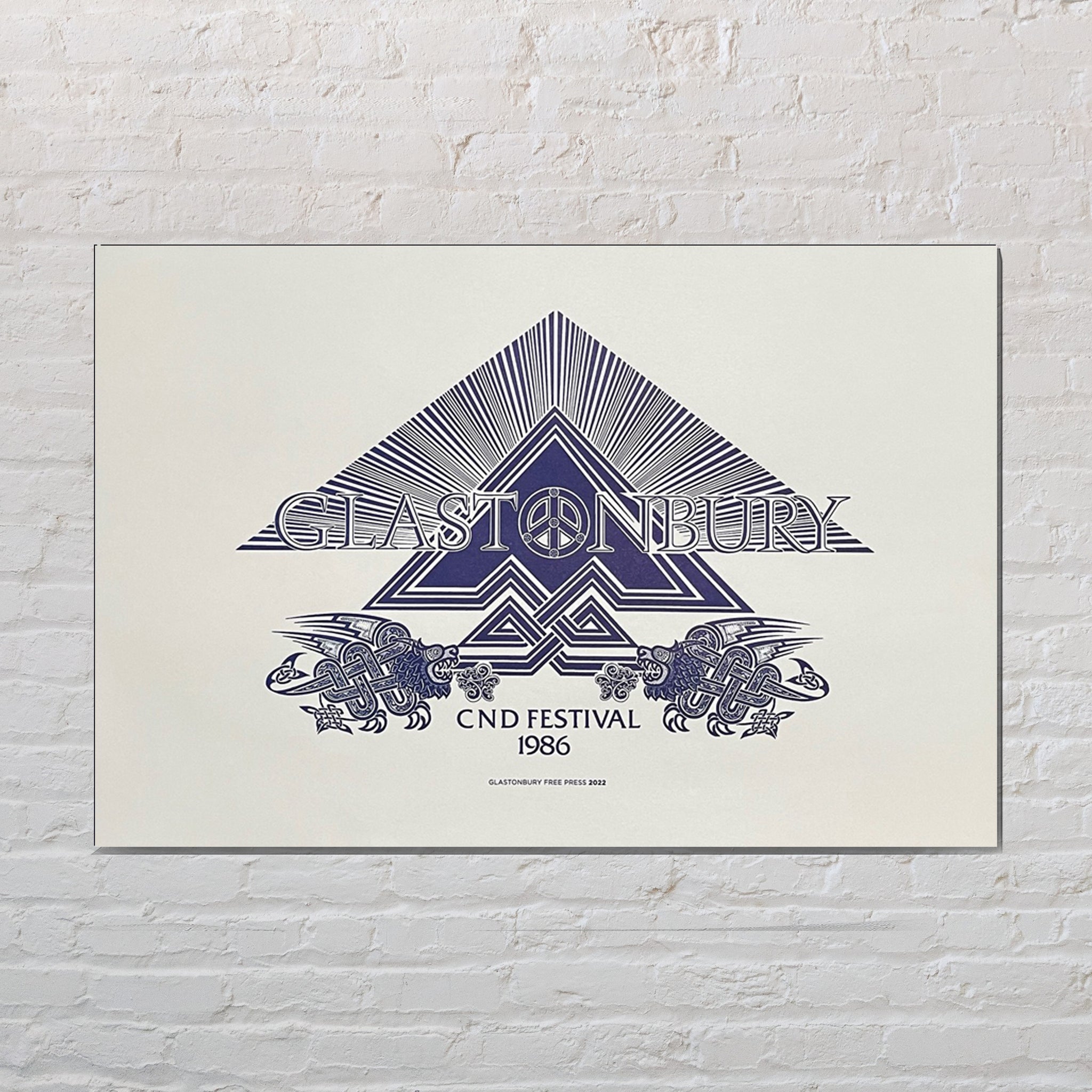 Glastonbury CND Festival 1986 Free Press Poster | Glastonbury Festival